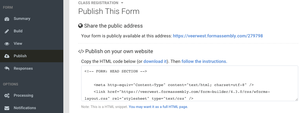Publish with an iFrame | FormAssembly Resource Center