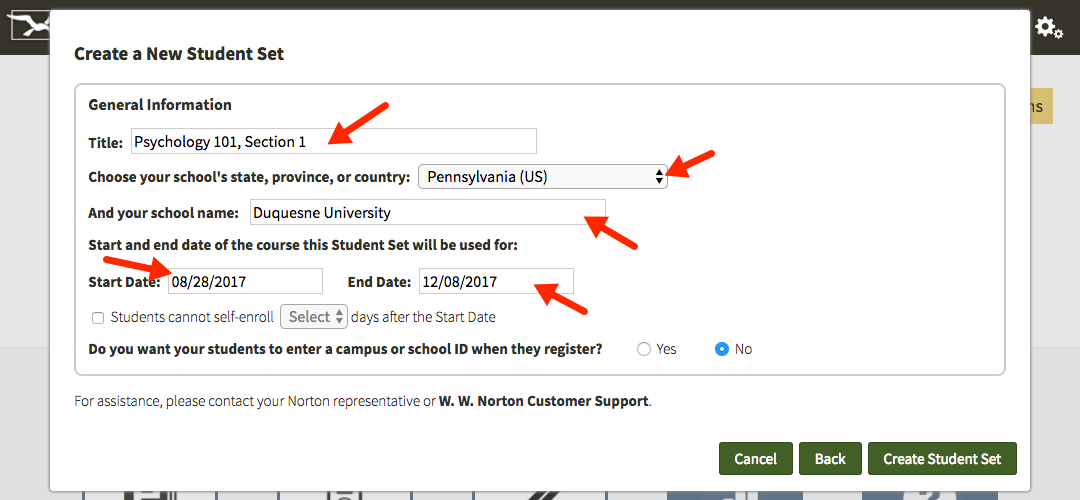 Digital Landing Page Course Setup (LMS Integration) | W. W. Norton