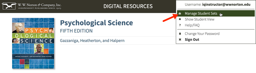 Digital Landing Page Course Setup (LMS Integration) | W. W. Norton