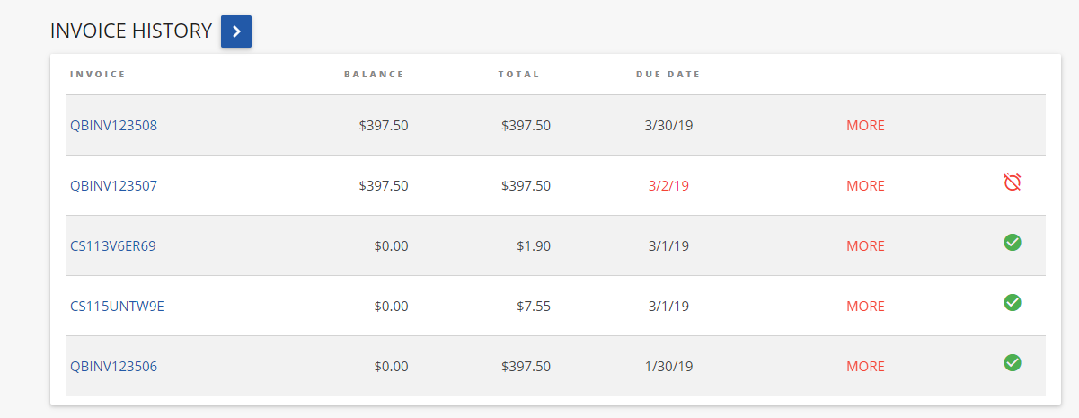Invoice History | ConnectBooster Support