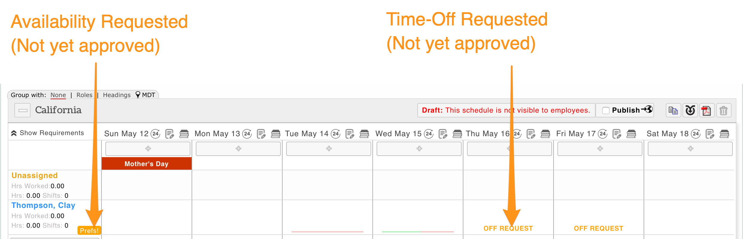 Manage Availability & Time-Off | Dolce Software Knowledge Base