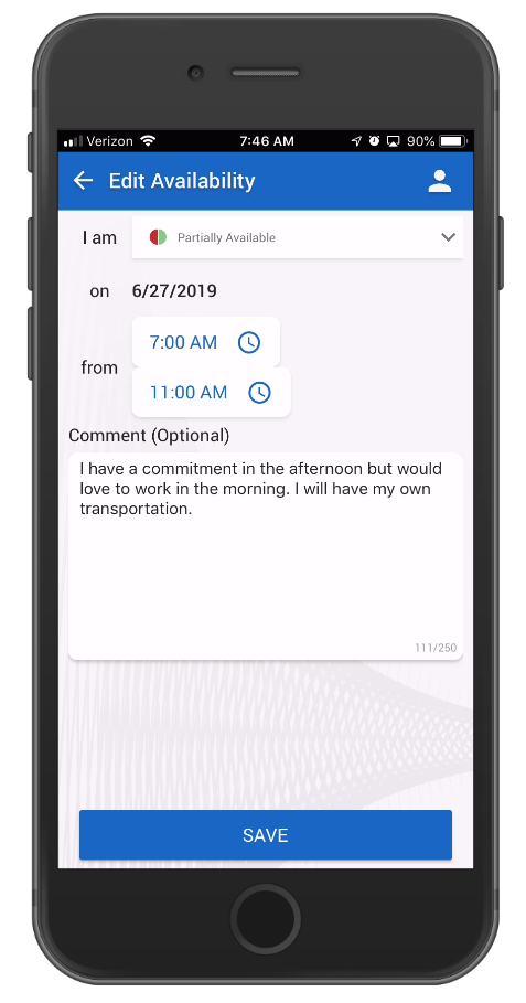Buzz - Availability | TempWorks Knowledge Base