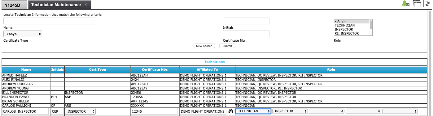 Technician Maintenance | CAMP Help Center