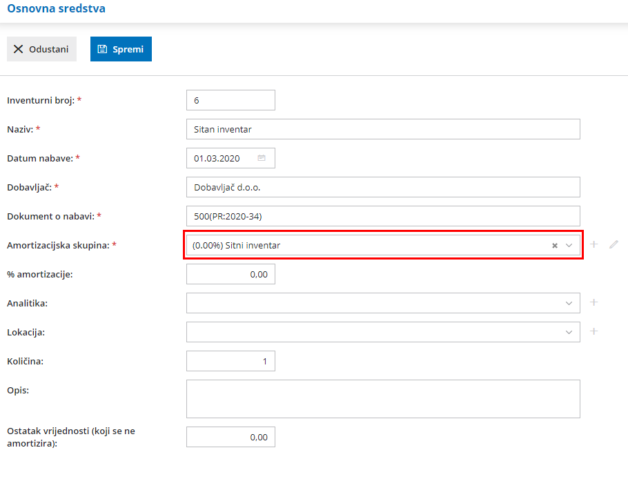 Kako unijeti sitni inventar? | Minimax HR