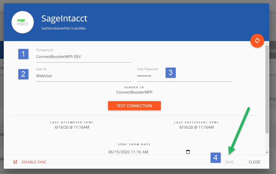 Sage Intacct Setup Guide | ConnectBooster Support