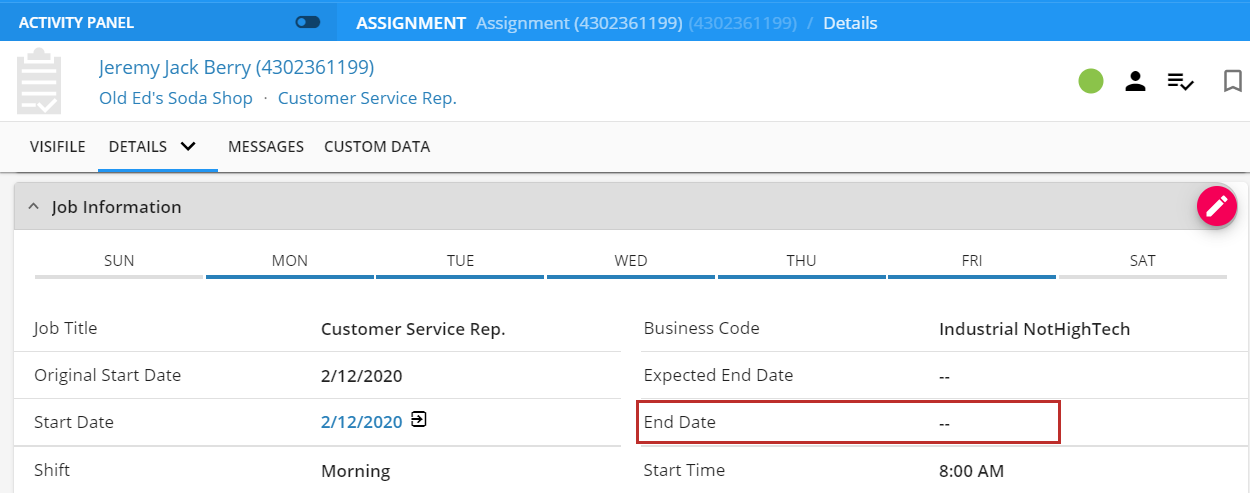 Beyond - How to End an Assignment | TempWorks Knowledge Base