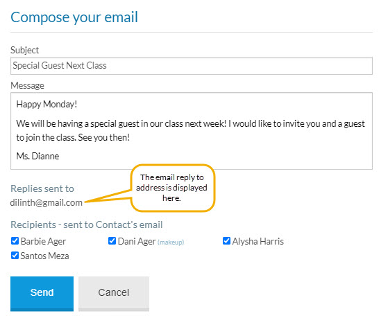Send Email from the Staff Portal | Jackrabbit Help Center
