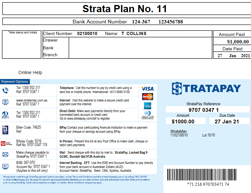 Print Deposit Forms | Online Help