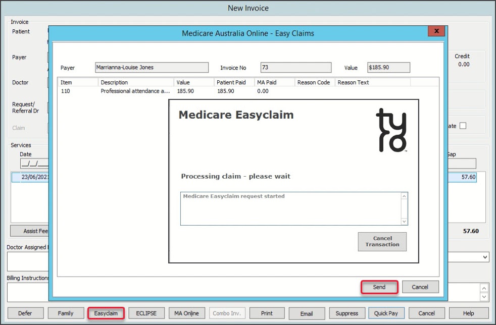 MA Online & Tyro Easyclaim | zedmed
