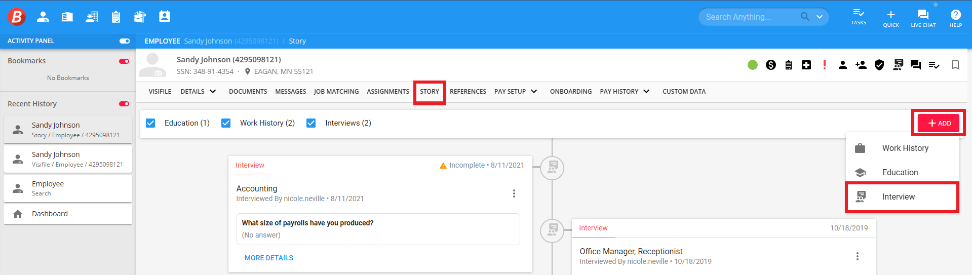 Beyond - Interview Questionnaire | TempWorks Knowledge Base