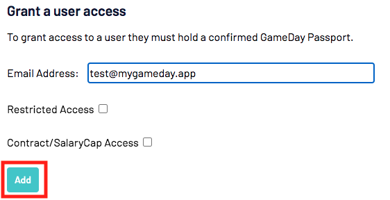Manage User Access to your Database | Support Centre
