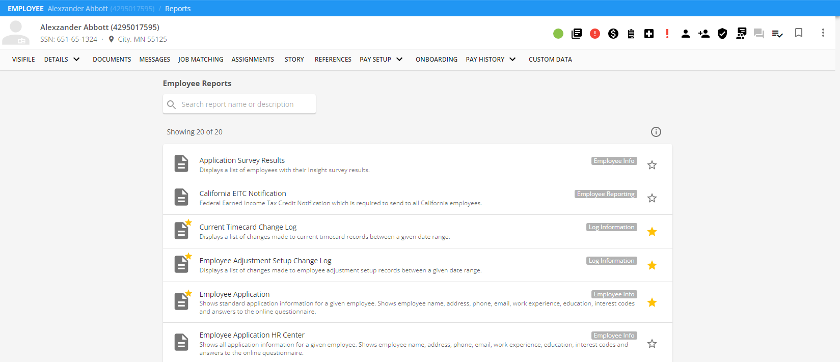 Beyond - Profile Reports | TempWorks Knowledge Base