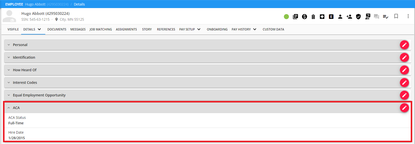 Beyond - Updating ACA Status for Employees | TempWorks Knowledge Base