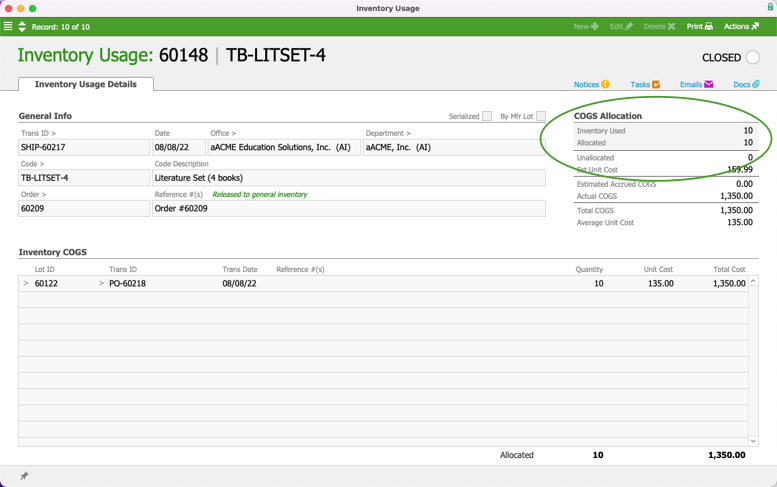 Understanding the COGS Reconciliation Process | aACE 6