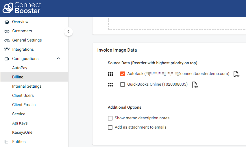 Setting up the Datto Autotask PSA Integration | ConnectBooster Support