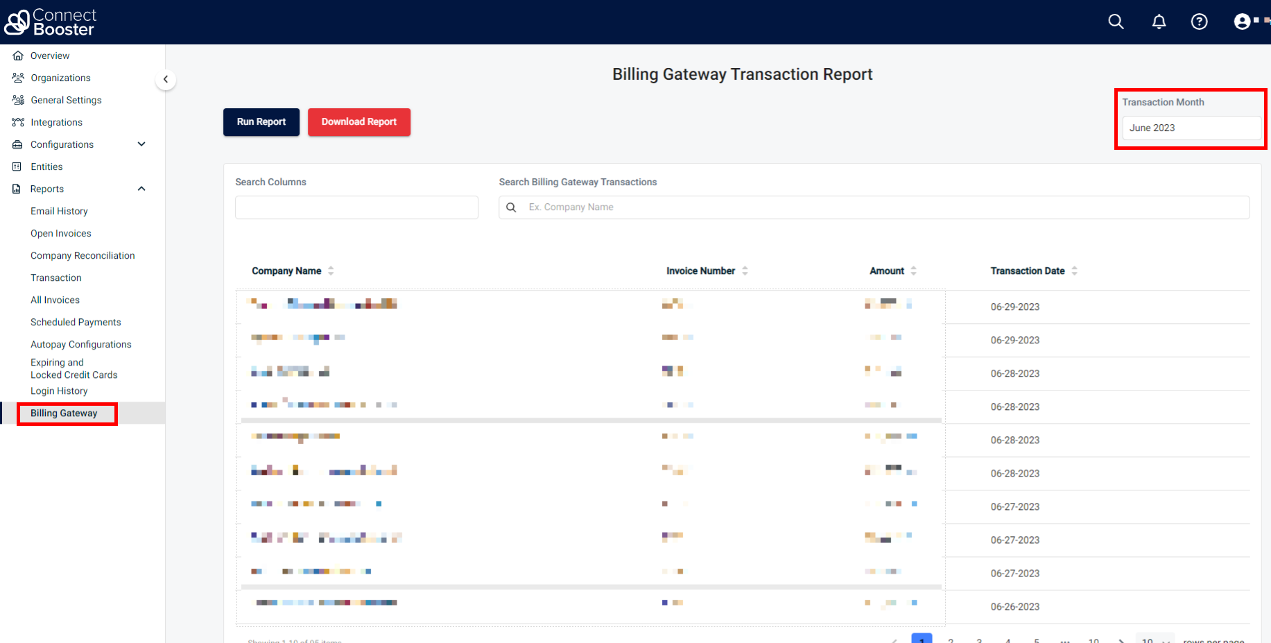 Billing Gateway Report | ConnectBooster Support