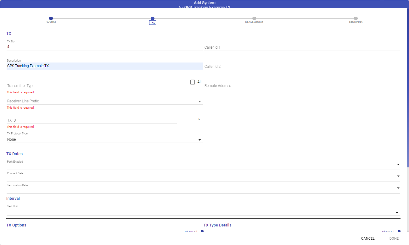 New Customer Systems - Transmitter - GPS Tracking Transmitter | Manitou Knowledge Base