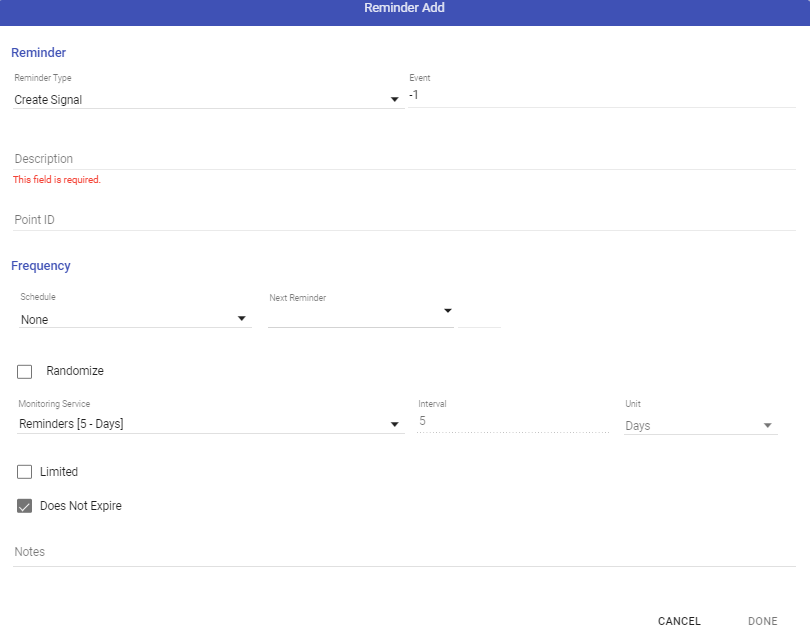 New Customer Systems - Reminders - Access Control | Manitou Knowledge Base